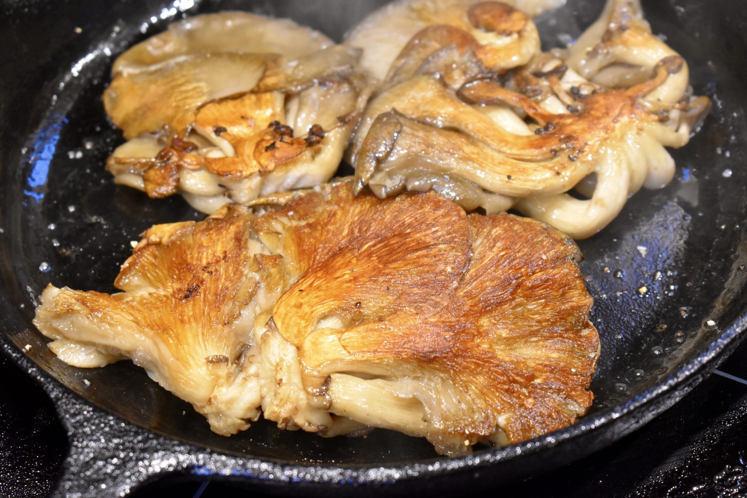 The Intrepid Eater - Recipes - Thai Basil Oyster Mushrooms