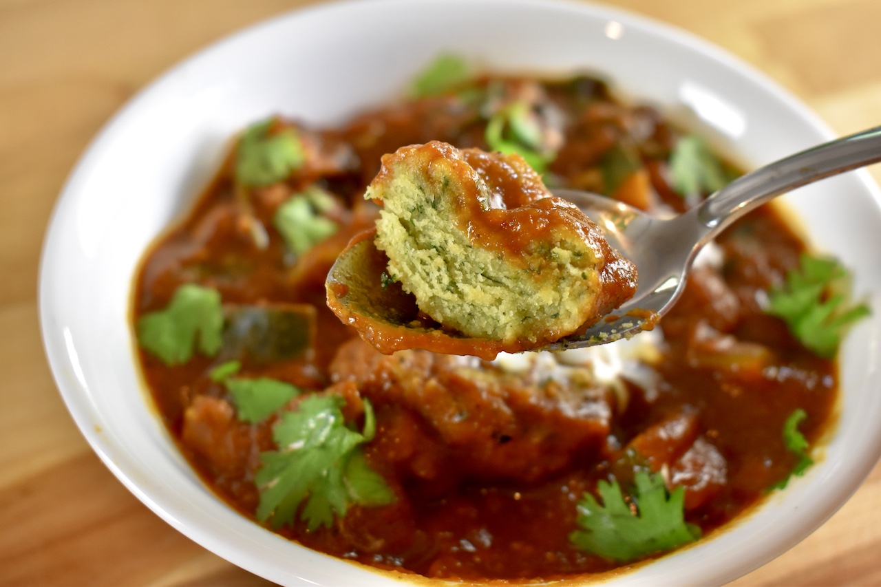 Lamb's Quarters Chochoyotes in Ancho Chili Sauce - The Intrepid Eater