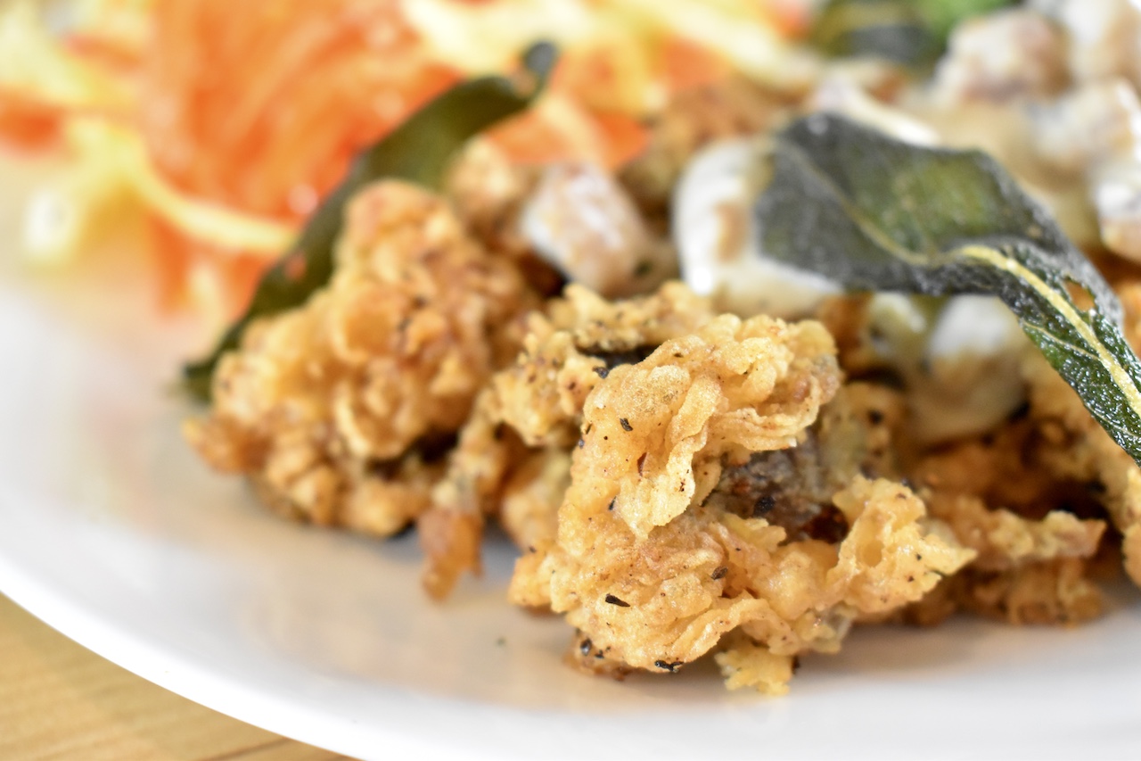 Country Fried Goose Gizzards with Sausage Gravy - The Intrepid Eater