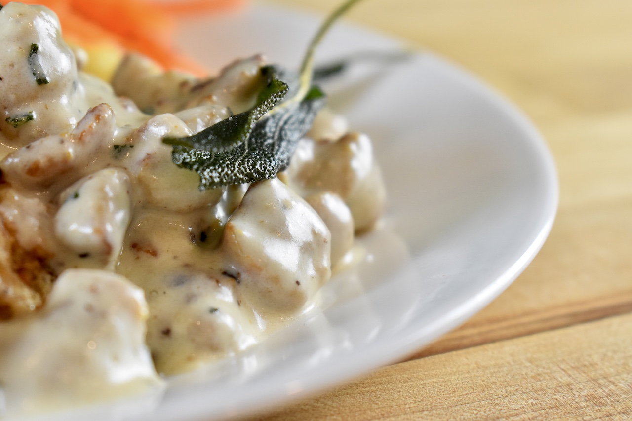 Country Fried Goose Gizzards with Sausage Gravy - The Intrepid Eater