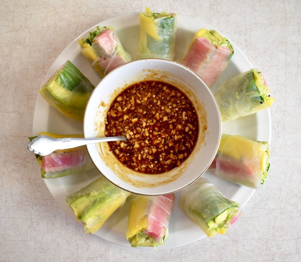 Tuna Mango Avocado Fresh Rolls - Recipes - The Intrepid Eater