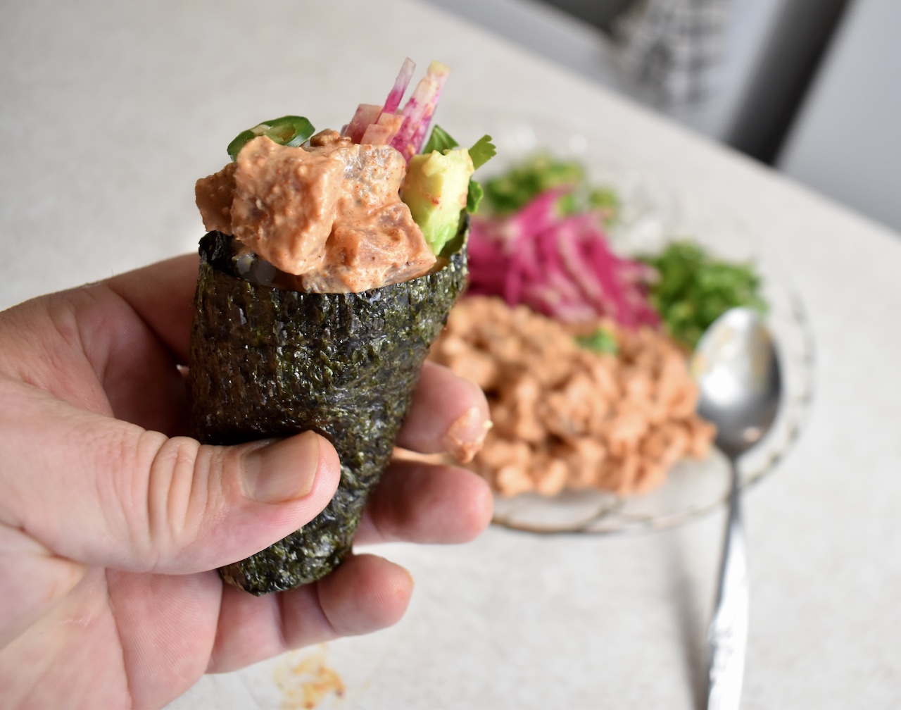 Mexican-Japanese Tuna Temaki - Recipes - The Intrepid Eater