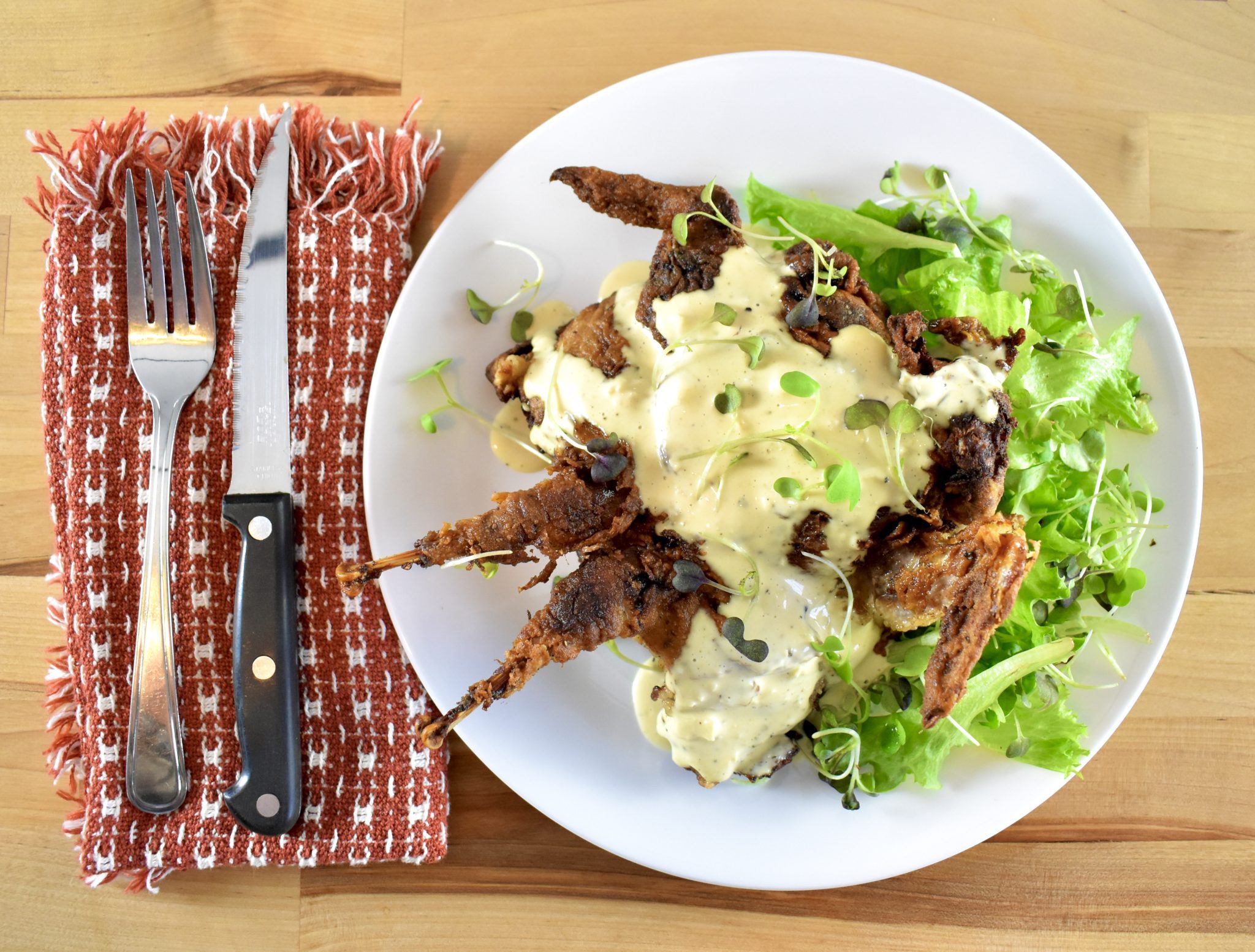 Country Fried Grouse with Alabama White Sauce - The Intrepid Eater