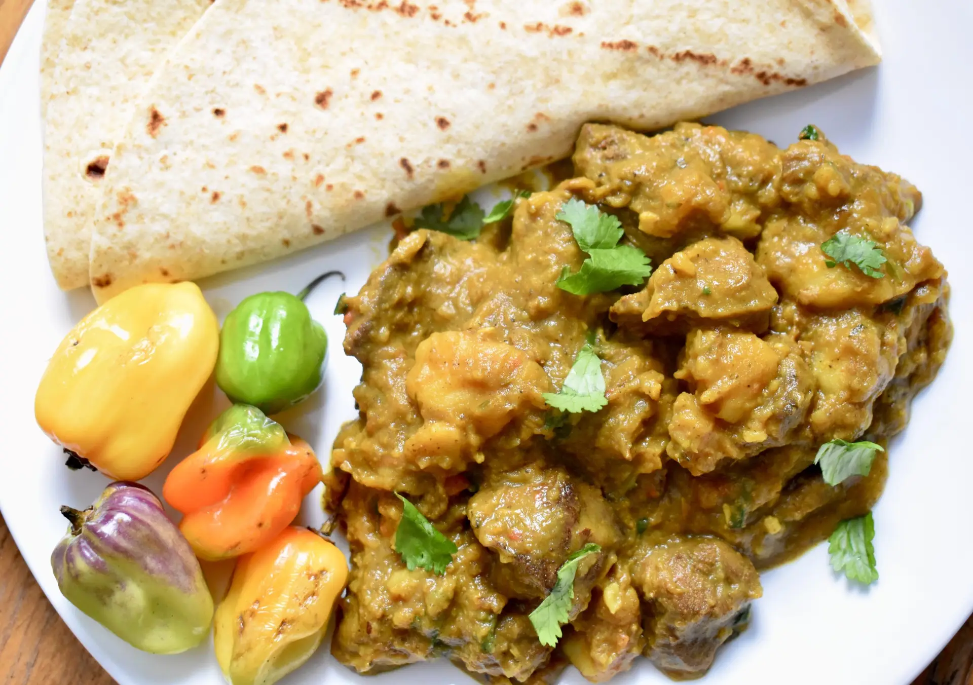 Trinidadian Curry Venison Roti - The Intrepid Eater
