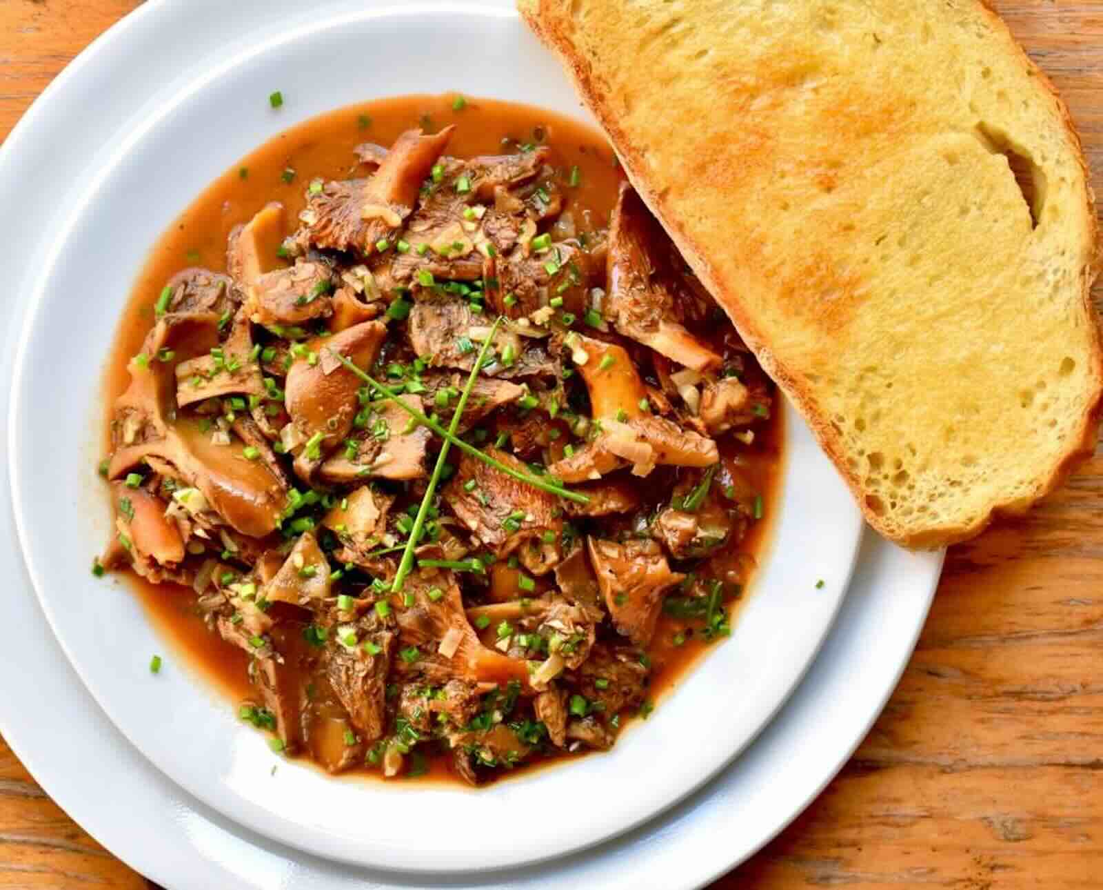 Simple Saffron Milk Cap Fricassee - The Intrepid Eater