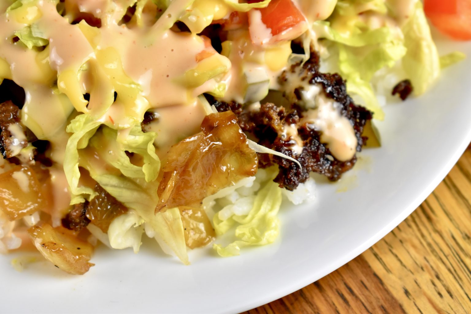 Venison Smash Burger Salad - Animal Style - Recipes - The Intrepid Eater