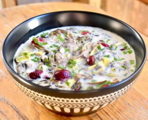 Spruce Grouse, Wild Rice, and Cranberry Chowder - The Intrepid Eater