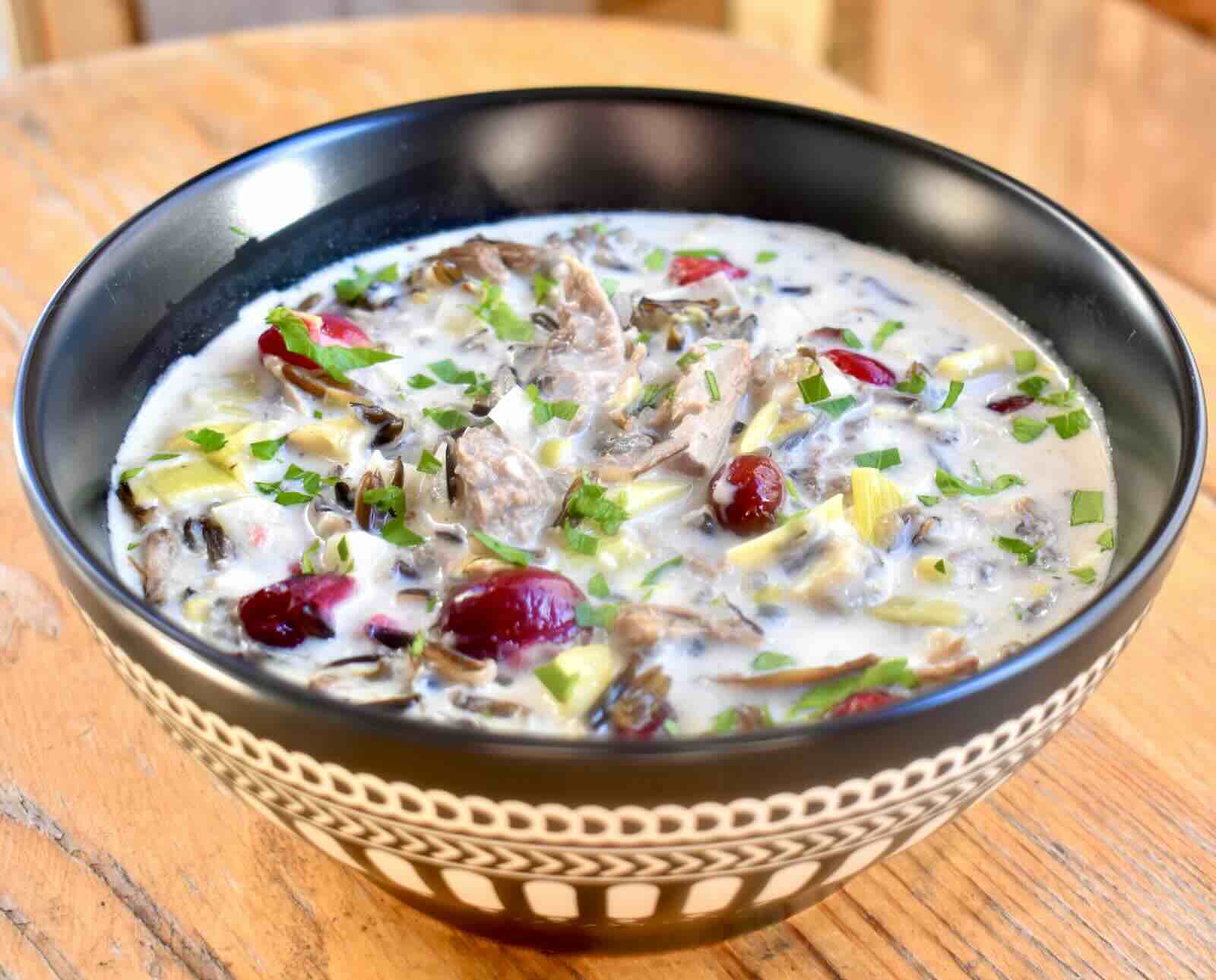 Spruce Grouse, Wild Rice, and Cranberry Chowder - The Intrepid Eater